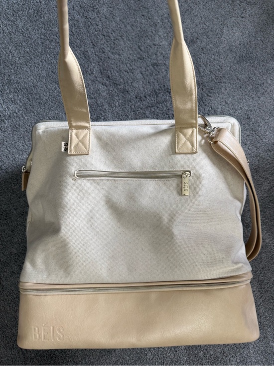 BEIS | Bags | Beis The Weekender Mini In Beige | Poshmark